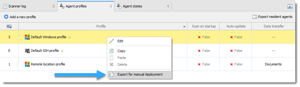 Windows resident agent scan - Softinventive Lab Documentation